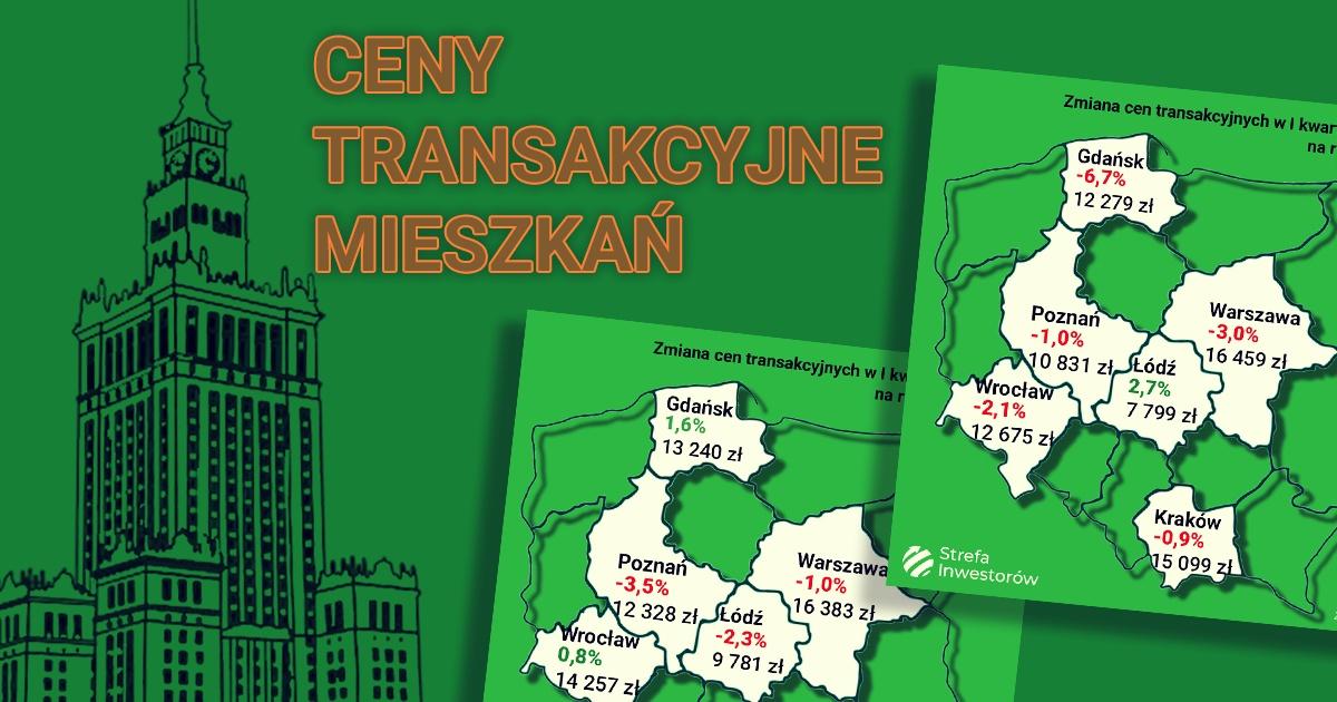 Ceny transakcyjne mieszkań w I kwartale 2025 roku przestały rosnąć