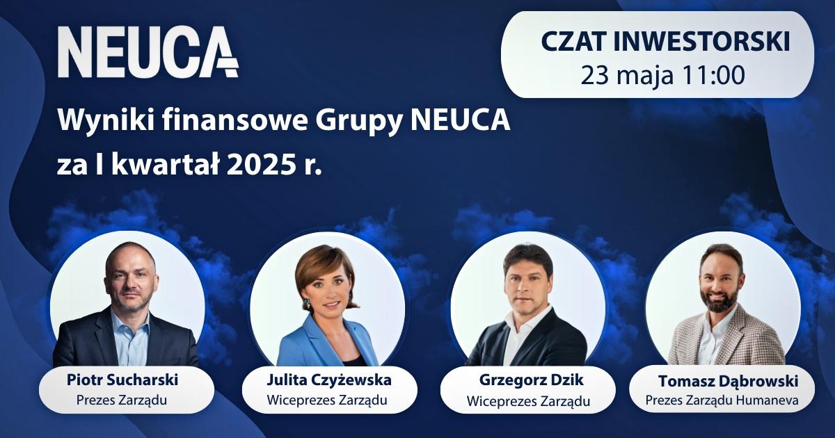 Wyniki finansowe Grupy NEUCA za I kwartał 2025 roku – czat inwestorski ...
